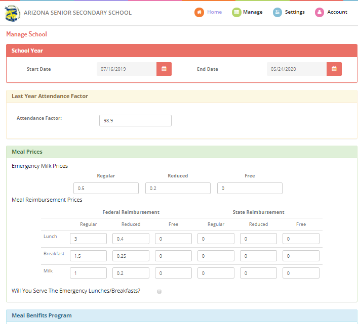 MealManage | Online School Pre-Order Meal & Lunch Management Software